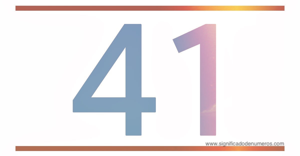 CO OZNACZA LICZBA 41 - Znaczenie liczb