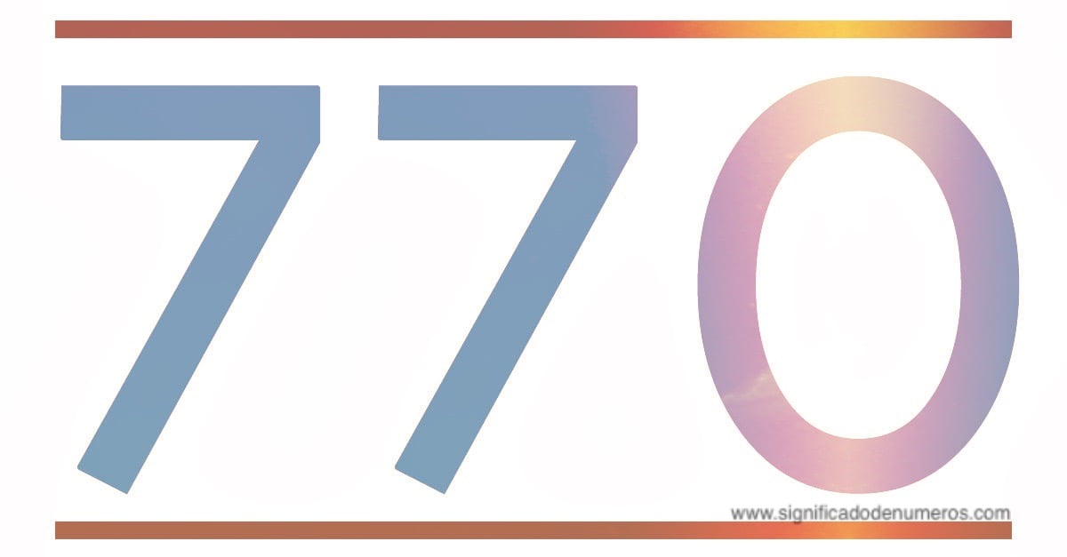 CO OZNACZA LICZBA 770 - Znaczenie liczb